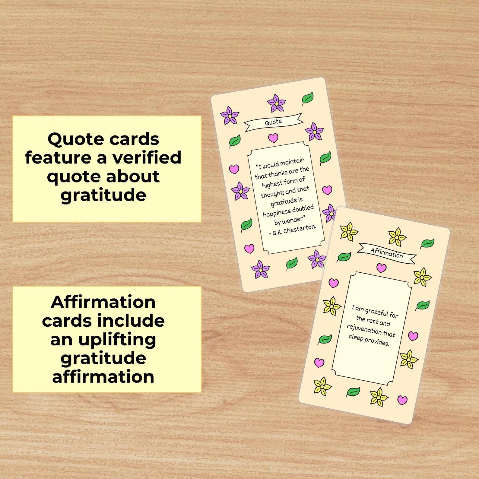 Printable Gratitude Reflection Cards: Mindful Journal Prompts for ...