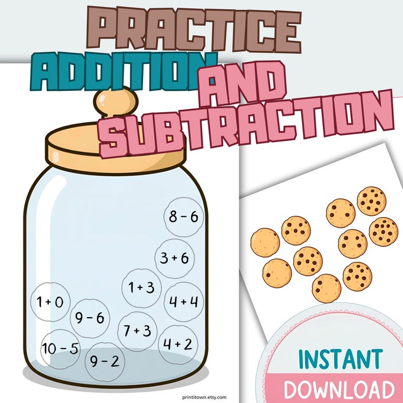 Counting Practice Printable Game, Number Recognition Activity Preschool ...