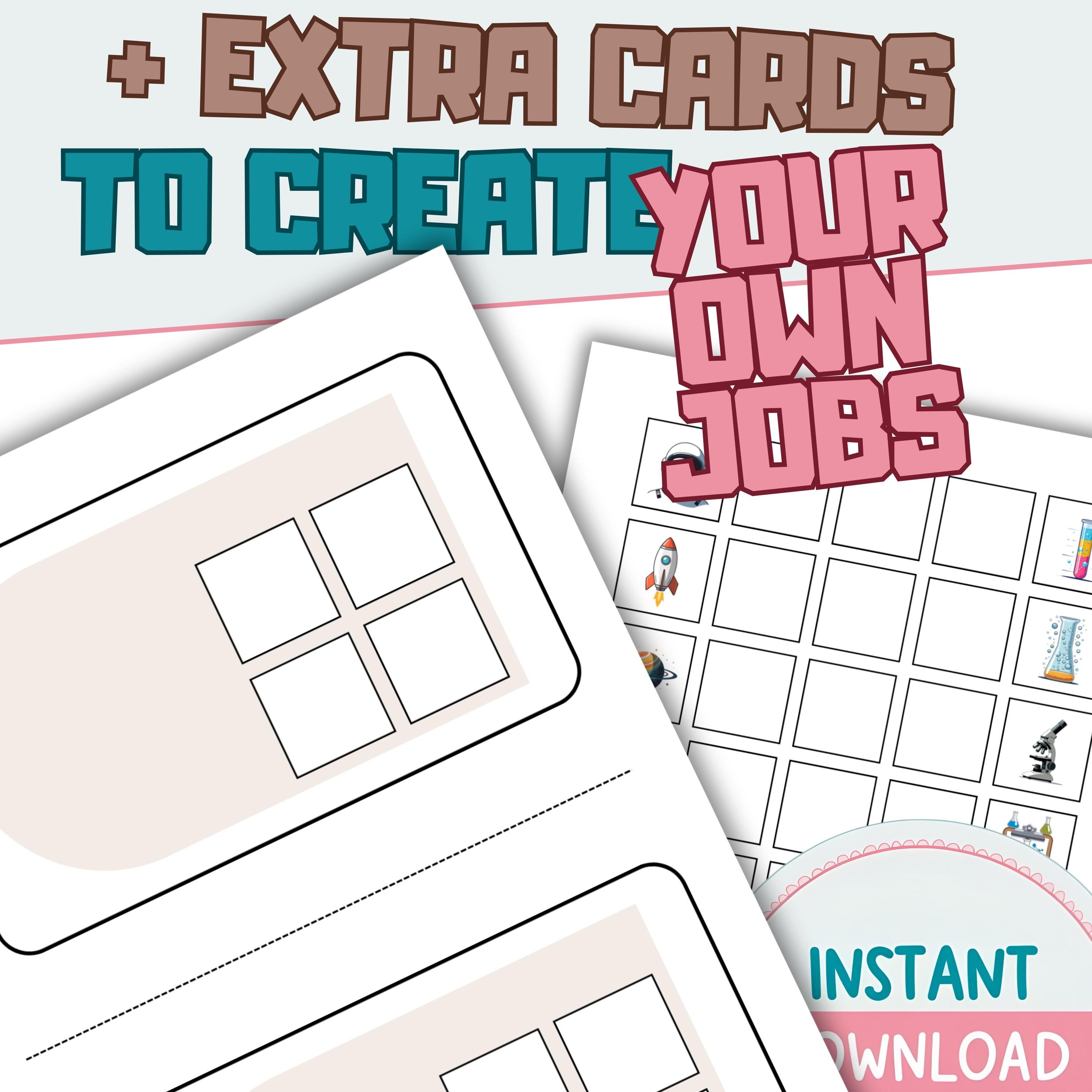 Professions Matching Cards Montessori Style Sorting Game Toddler ...