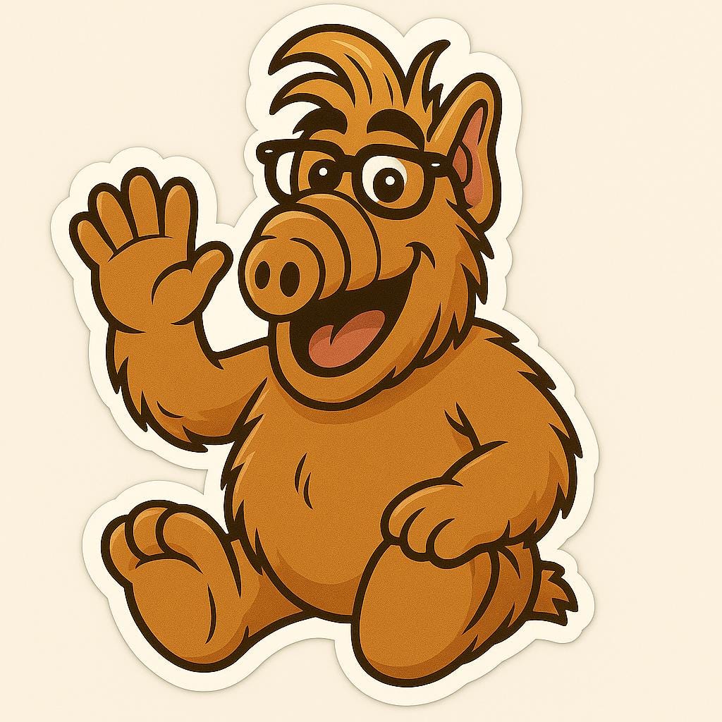 Meet the Cutest Stickers of the 80s Favorite Character ALF in a New - Etsy