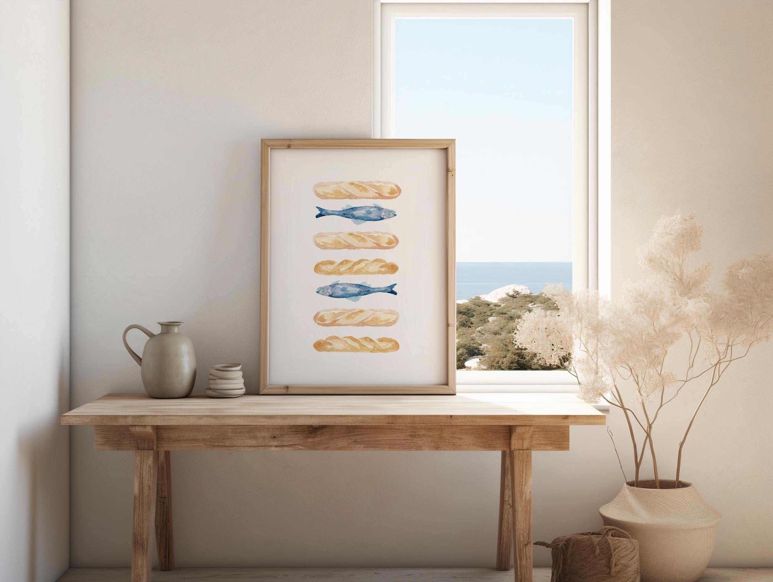 Watercolor Print: Jesus Feeding 5000, Christian Scripture Art - Etsy
