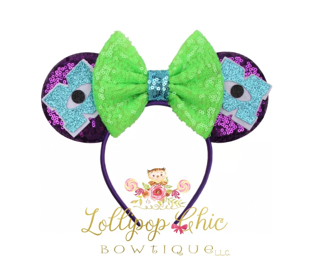 New Monsters at Work Inspired Mouse Bow Ear Headband Minnie - Etsy
