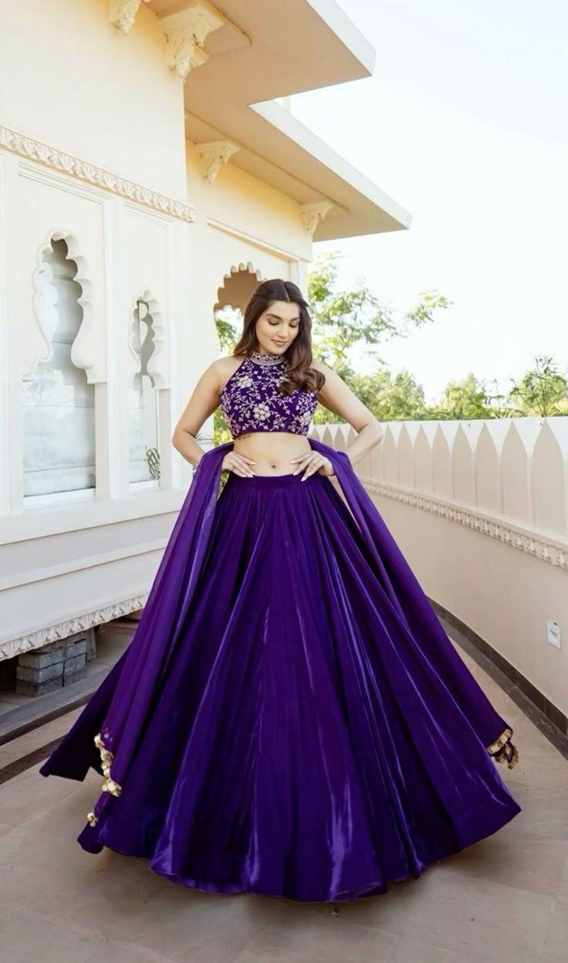 Purple Lehenga Set | Indian Wedding Outfit for Women | Designer Bridal ...