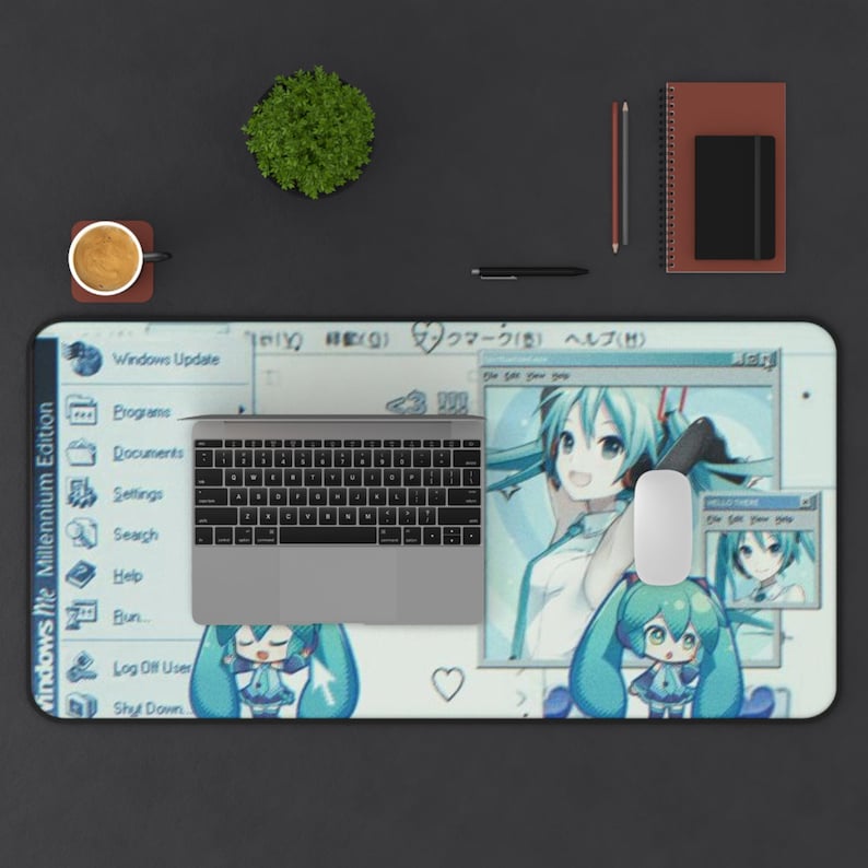 Hatsune Miku Desk Mat | Cute Desk Accessory | Gamer Gift | Home Office ...