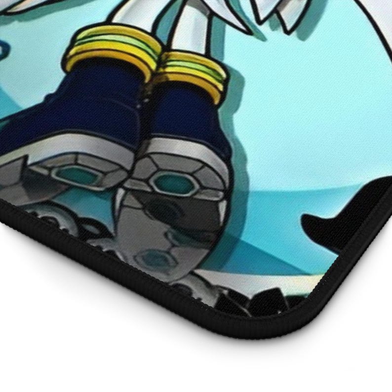 Silver the Hedgehog Gaming Desk Mat | Gamer Mouse Pad | Sonic Desk ...