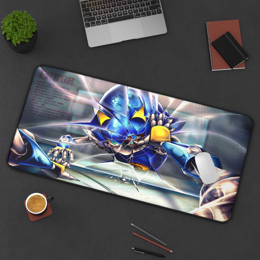 Shattered Mirror Metal Sonic Desk Mat | Gamer Mousepad | Office Decor ...
