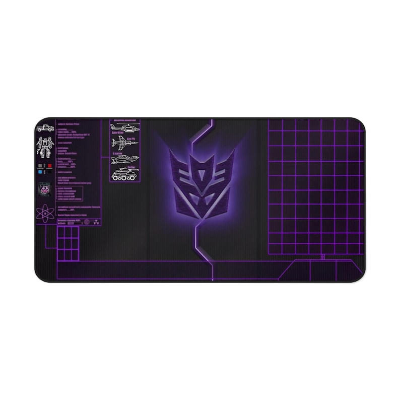 Dark Transformers Decepticon Desk Mat | Gamer Mouse Pad | Office Decor ...