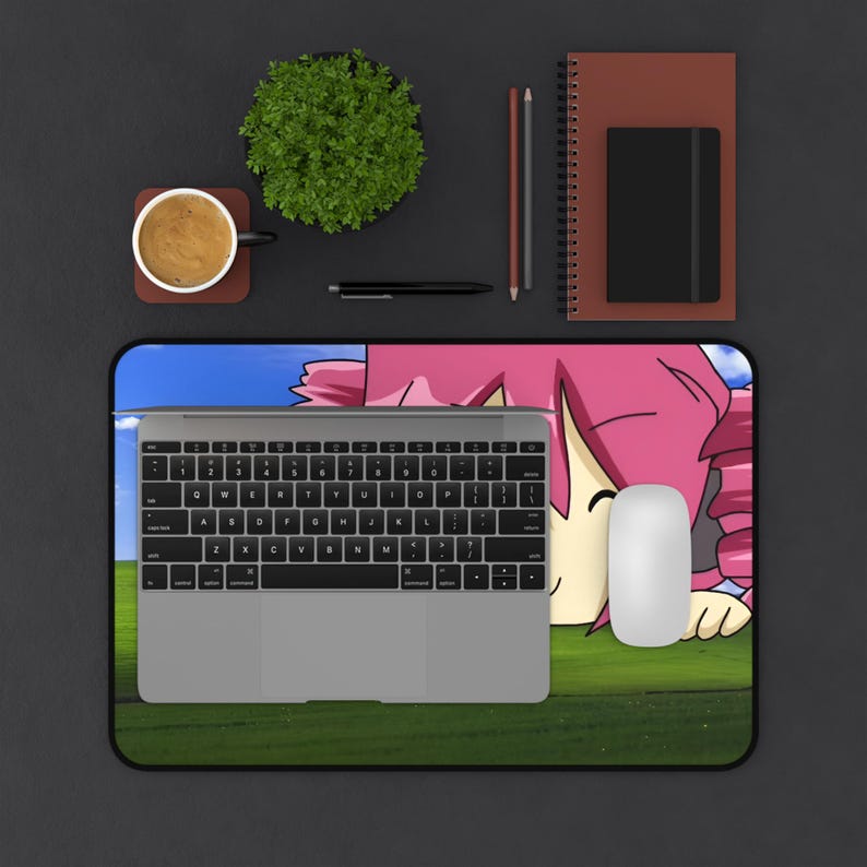 Chibi Windows XP Kasane Teto Peeking Character Desk Mat | Cute Kawaii ...