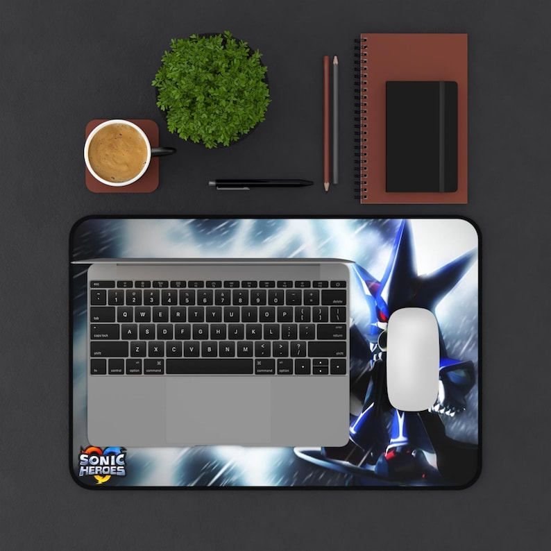 Sonic Heroes Neo Metal Sonic Desk Mat | Gaming Mouse Pad | Office Decor ...