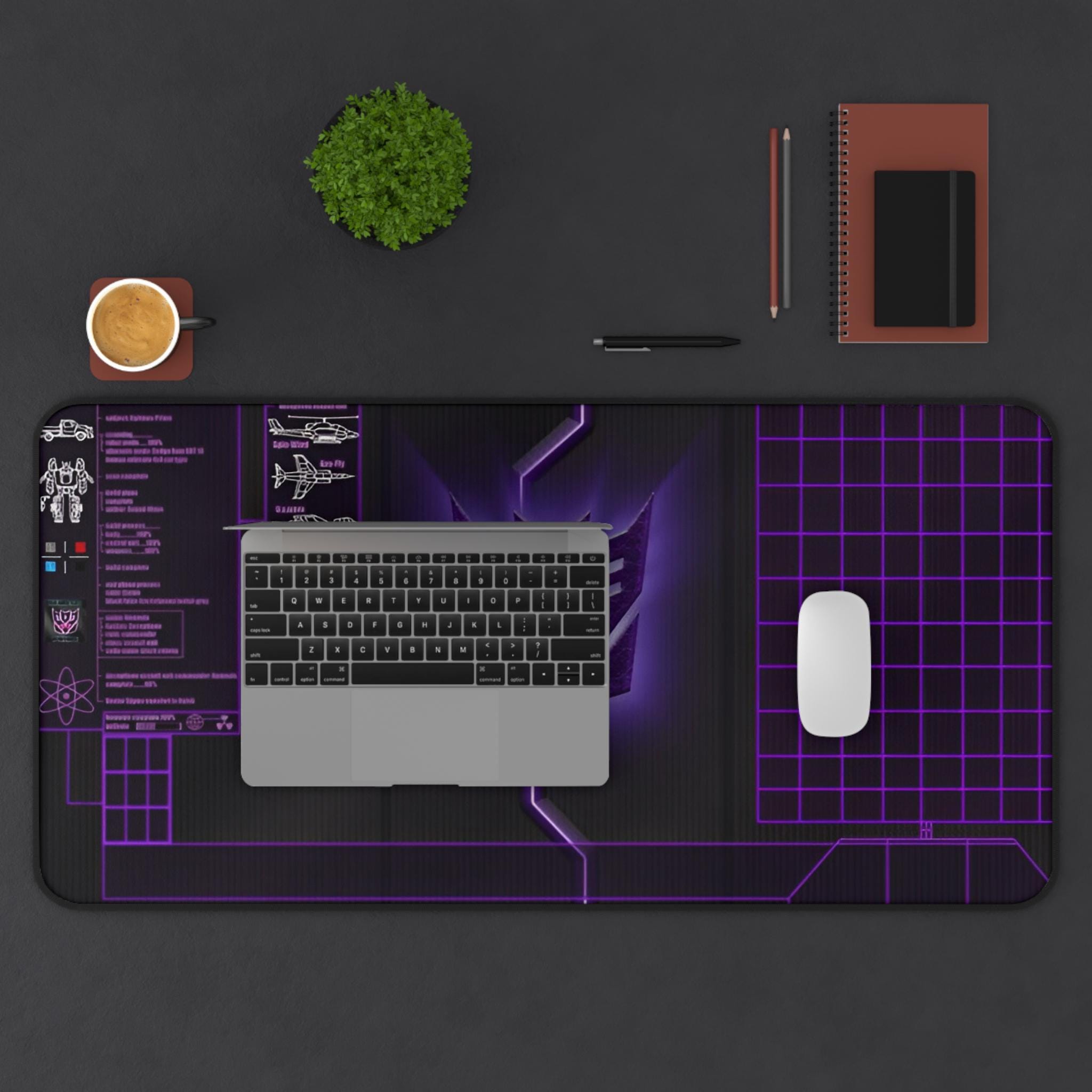 Dark Transformers Decepticon Desk Mat | Gamer Mouse Pad | Office Decor ...