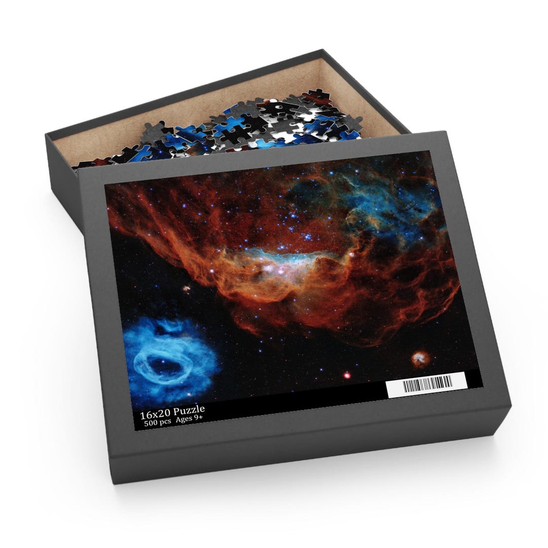 NASA Twin Nebula Puzzle Colorful Deep Space Photography Jigsaw Puzzle ...