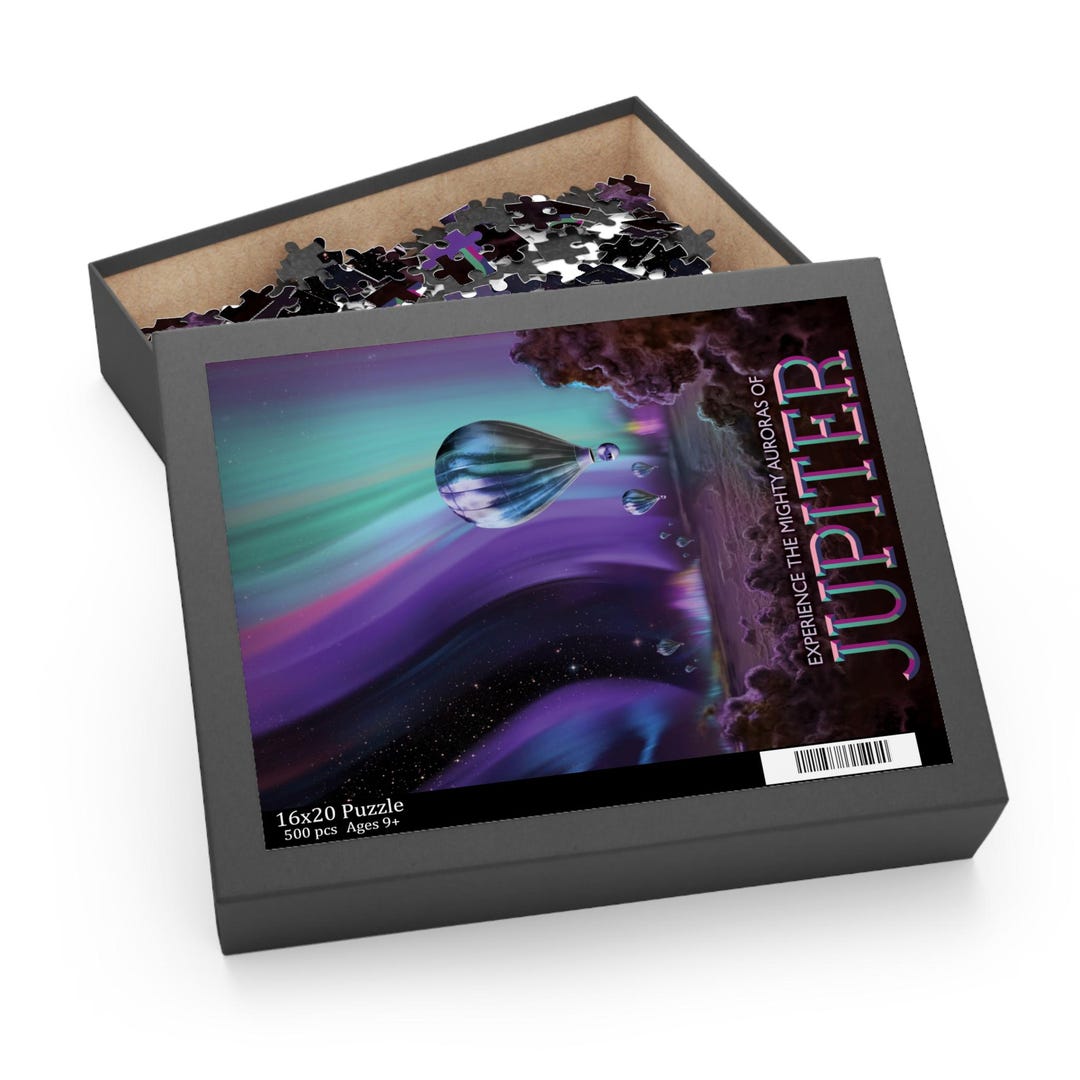 Jupiter NASA Puzzle Retro Space Travel Art Jigsaw Puzzle for Adults ...
