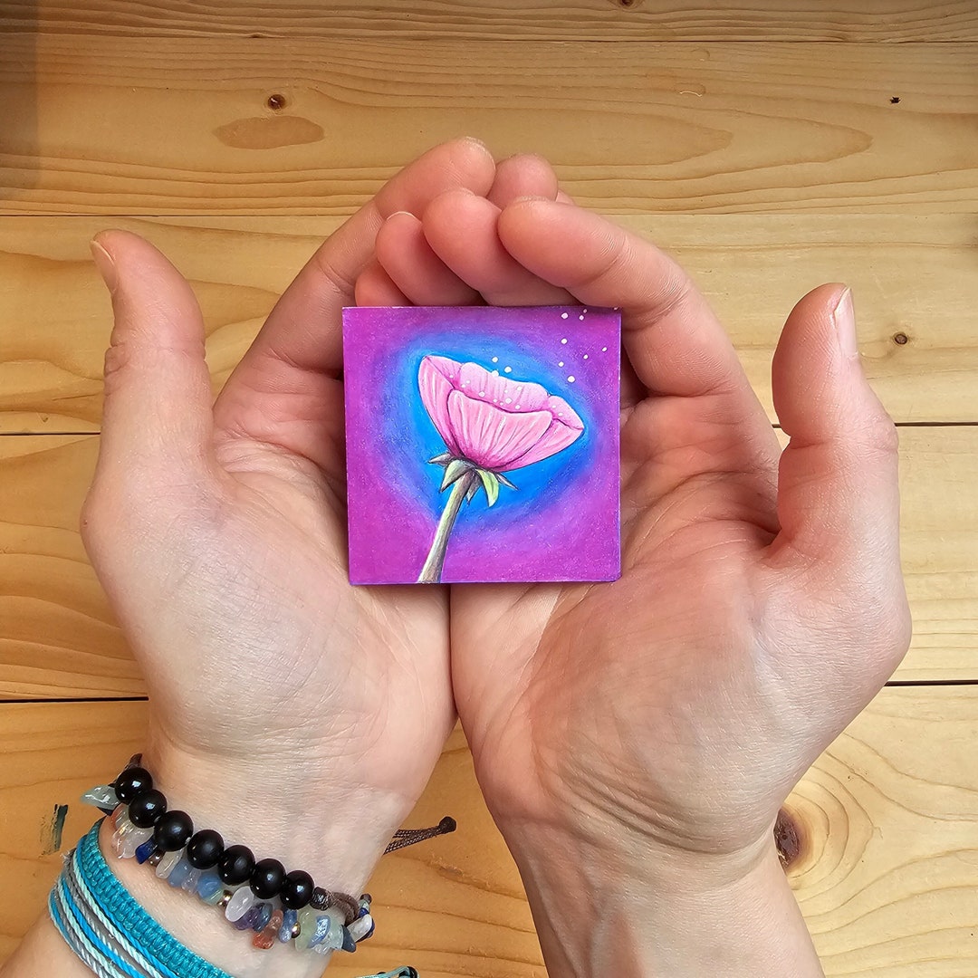 Miniature Original Artwork, Title: flourish, Super Tiny Original ...