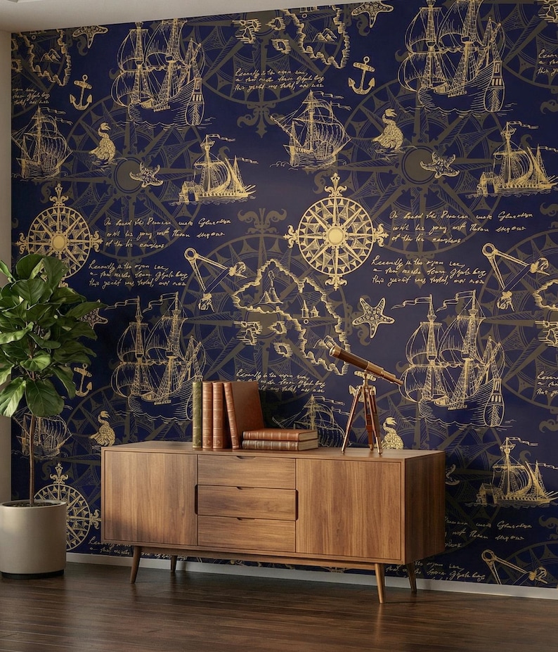 Nautical Peel And Stick Wallpaper