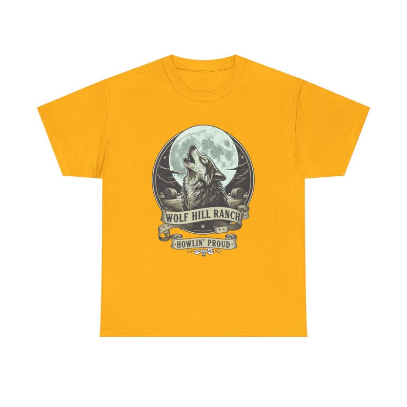 Howling Wolf Moon Wolf Hill Ranch Tee Vintage Rustic Animal Graphic ...
