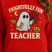 Spooky Teacher Ghost PNG: Halloween Clipart for Sublimation (digital ...