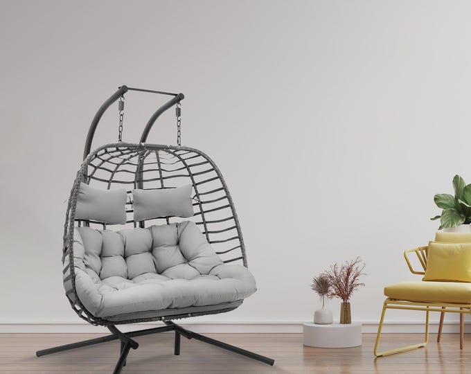 Geodesic Dome SEMISPHERE SWING CHAIR Connected With Ceiling, Trees or ...