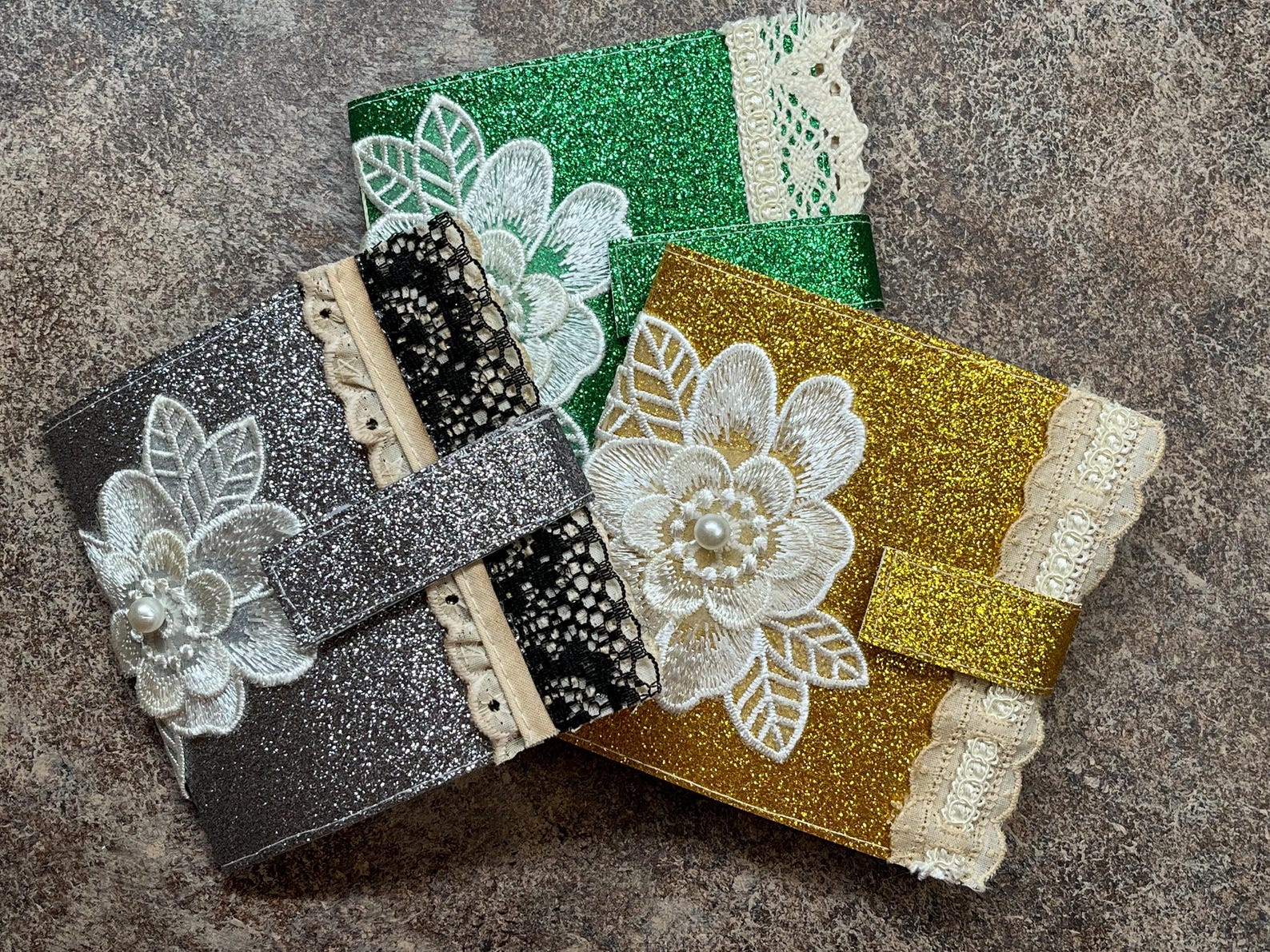 Mini Sparkle Notebooks With Velcro Closure - Etsy