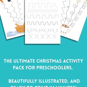 Winter Pre-writing Pack Preschool, 50 Printable Tracing Activities Ages ...