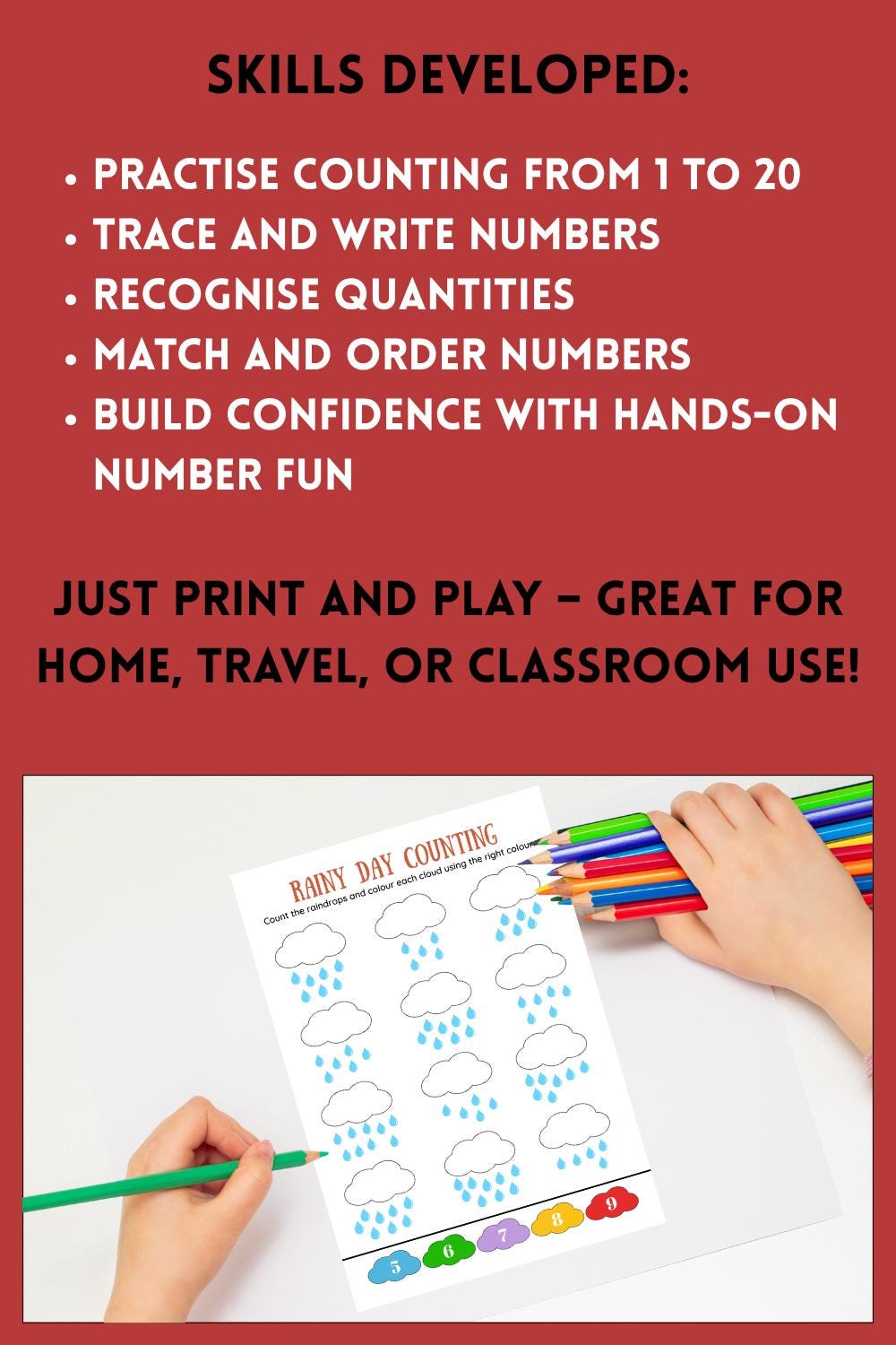 Autumn Counting Pack 1–20 | Toddler Number Activities | Fall Maths ...