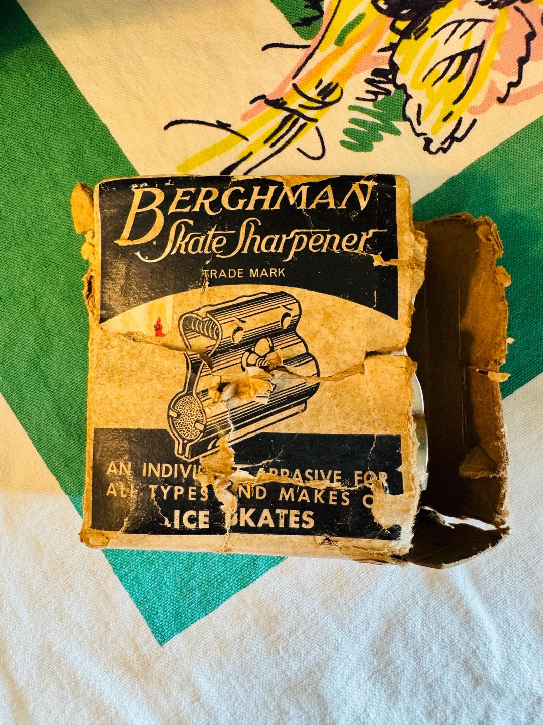 Vintage Berghman Skate Sharpener for Ice Skates W/ Original Box - Etsy