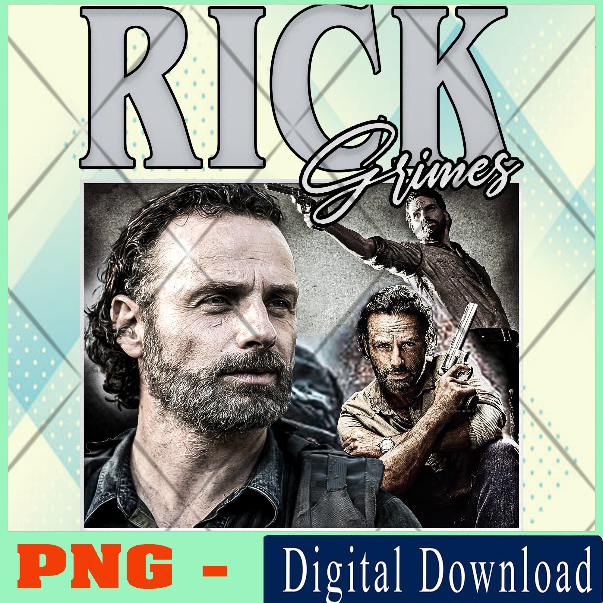 Rick Grimes Rick Grimes Png Walking Dead Twd Png Tumbler - Etsy