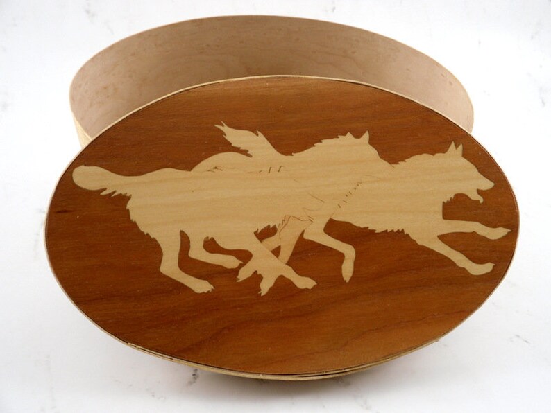 Wolf Pack Custom Wooden Centerpiece Box - Etsy