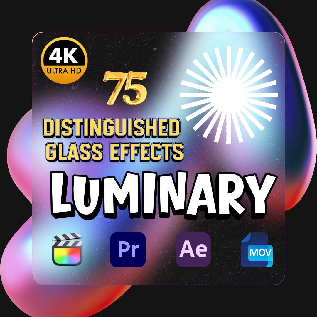 Luminary Glass Light Overlays | Cinematic VFX Video Textures | Lens ...