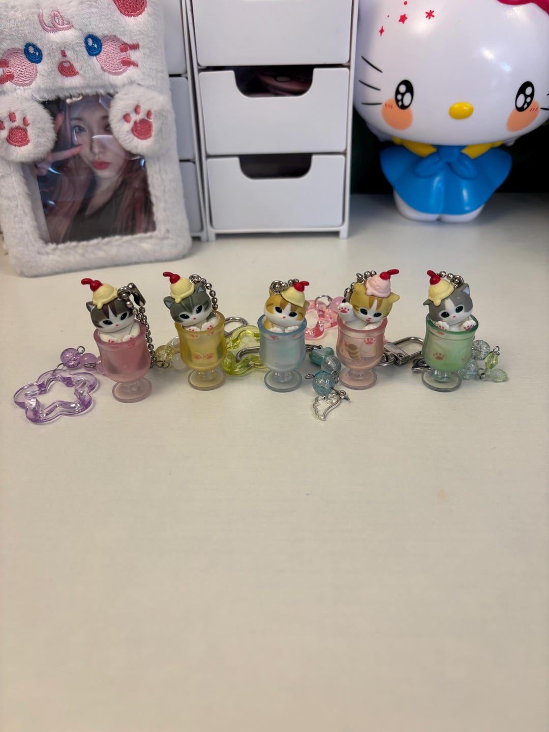Mofusand Milkshake Kitty Keychains! - Etsy