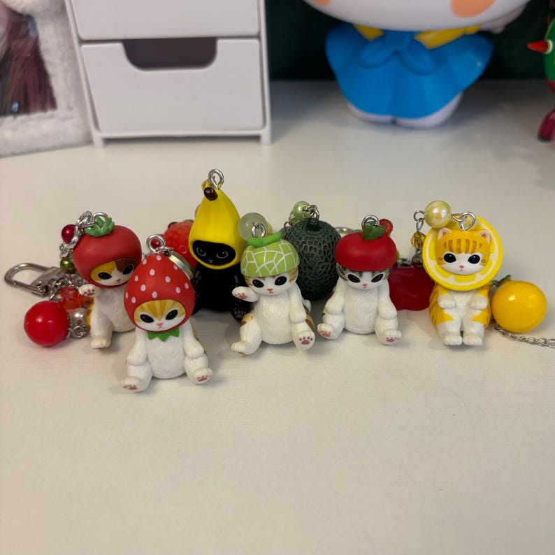 Mofusand Fruit Collection Keychains! - Etsy