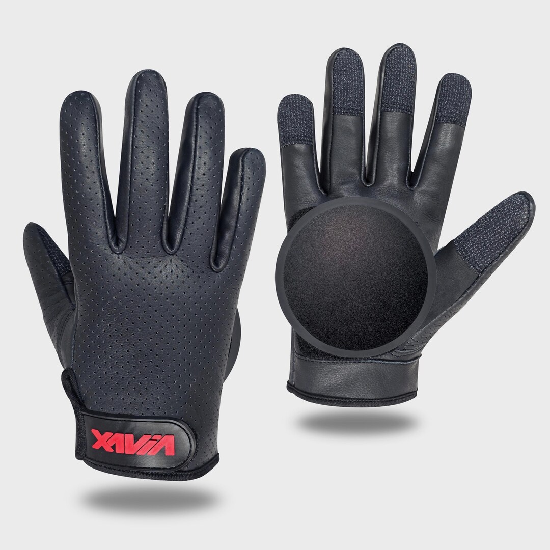 Slide Gloves: Made of Top Grain Cowhide. Kevlar Fingertips, Adjustable ...