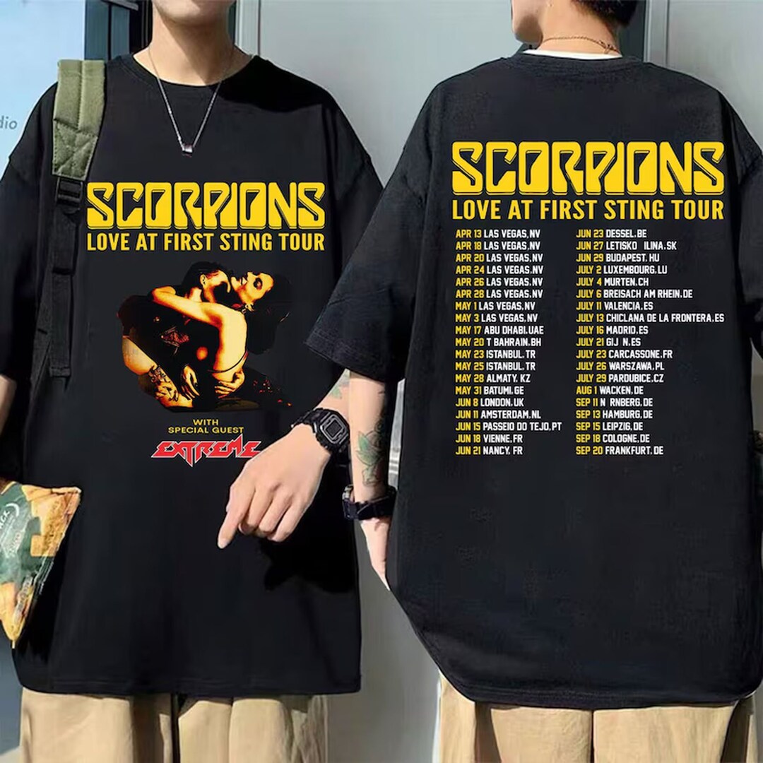 Scorpions Love At First Sting Tour 2024 Shirt, Scorpions 2024 Konzert ...