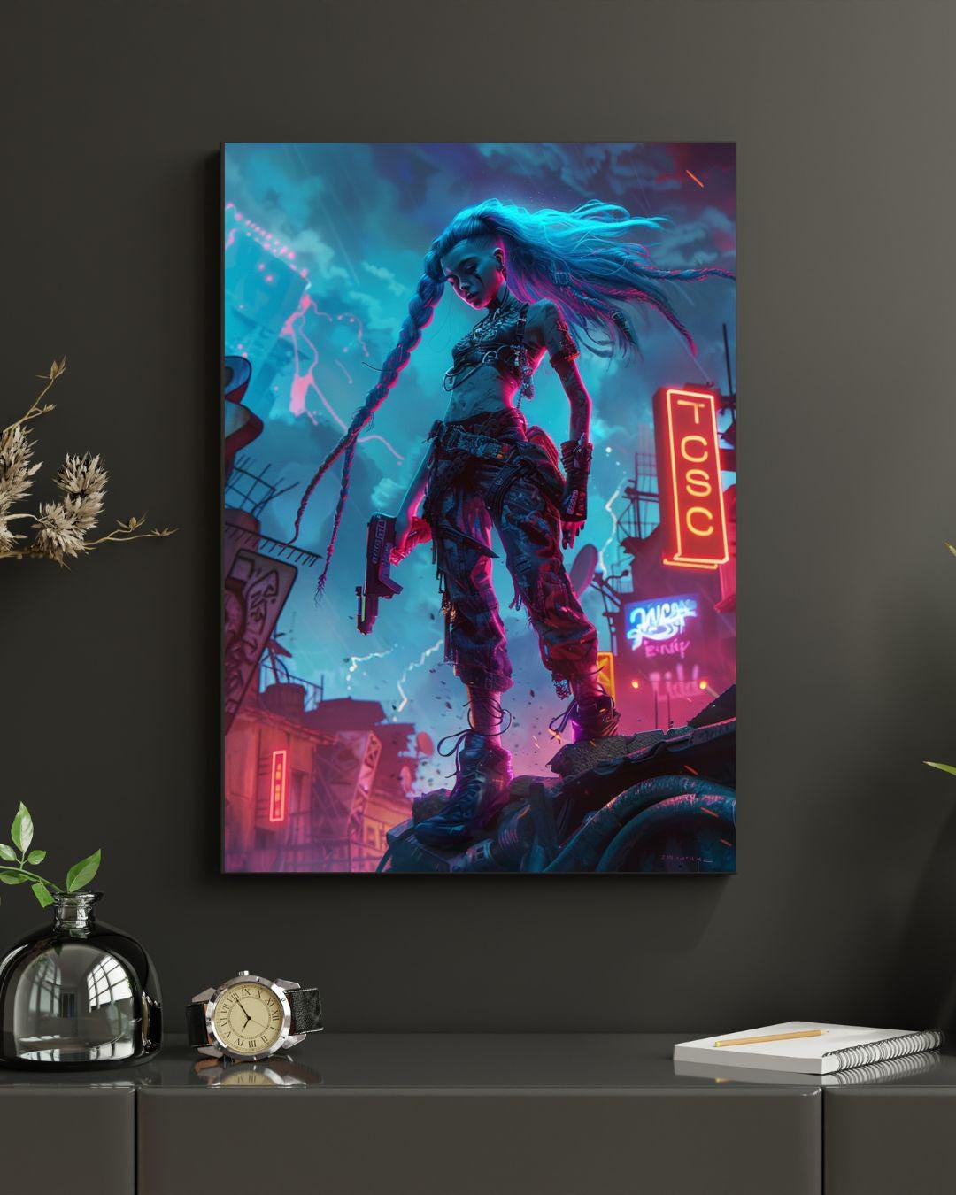 Jinx Wall Art, Arcane Poster,canvas Wall Art&home Decor, Digital Poster ...