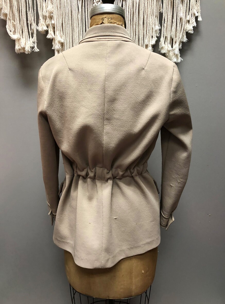 Vintage 1970's Tan Button up Jacket - Etsy