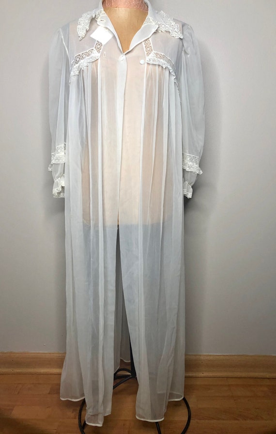 Vintage White Sheer Nightgown Gem