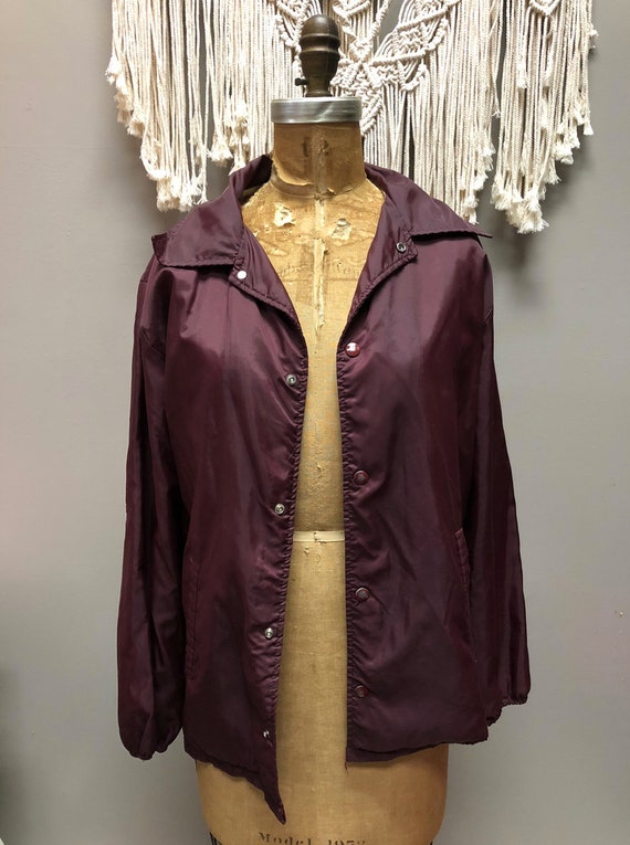 Vintage maroon windbreaker - Gem