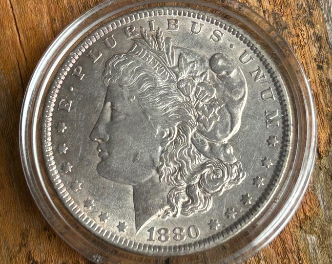 1880 Morgan Silver Dollar in AU/BU Condition. Sweet Lady for Your ...