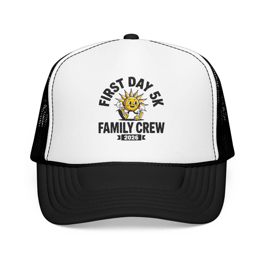 First Day 5K Family Crew 2026, Cartoon Sun, Run Celebration, Event ...