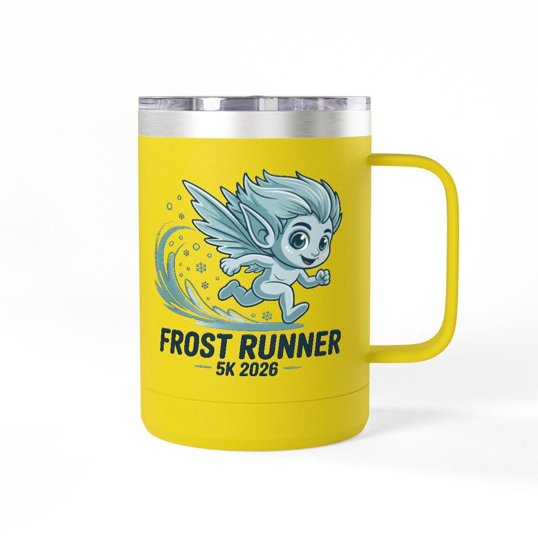 Frost Runner Tumbler, 5K Race Gift, Marathon Event, Cute Ice Fairy ...
