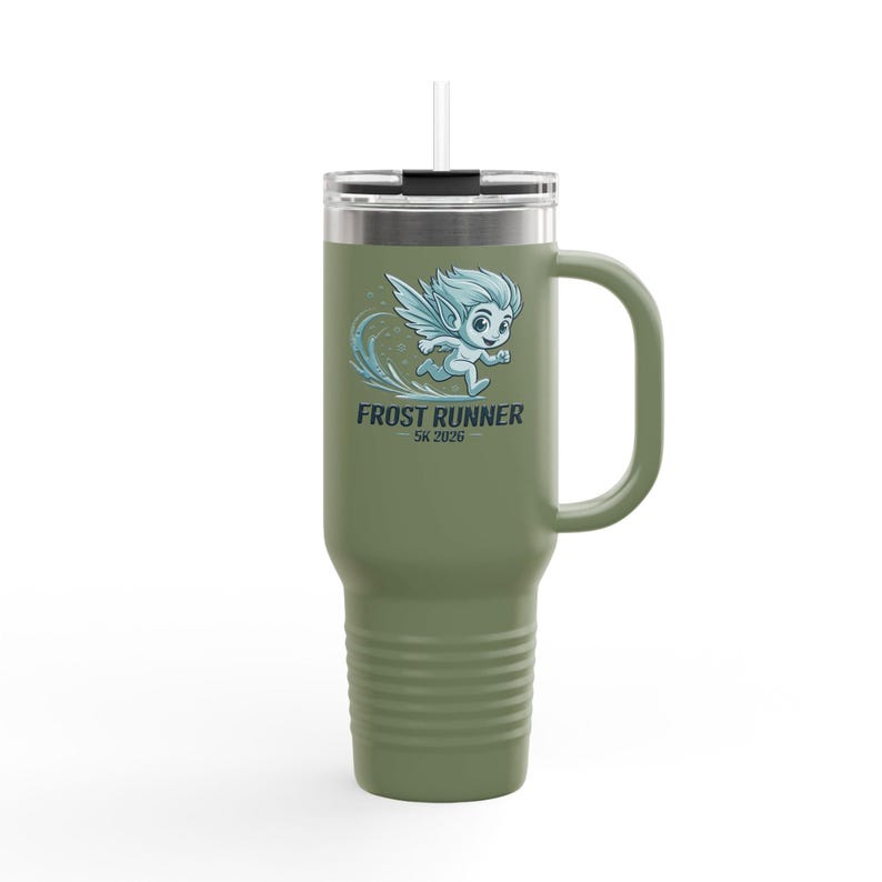 Frost Runner Tumbler, 5K Race Gift, Marathon Event, Cute Ice Fairy ...