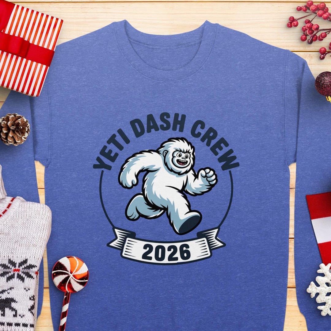 Yeti Dash Crew 2026 Shirt, Running Yeti Shirt, Yeti Gift Idea, Yeti ...