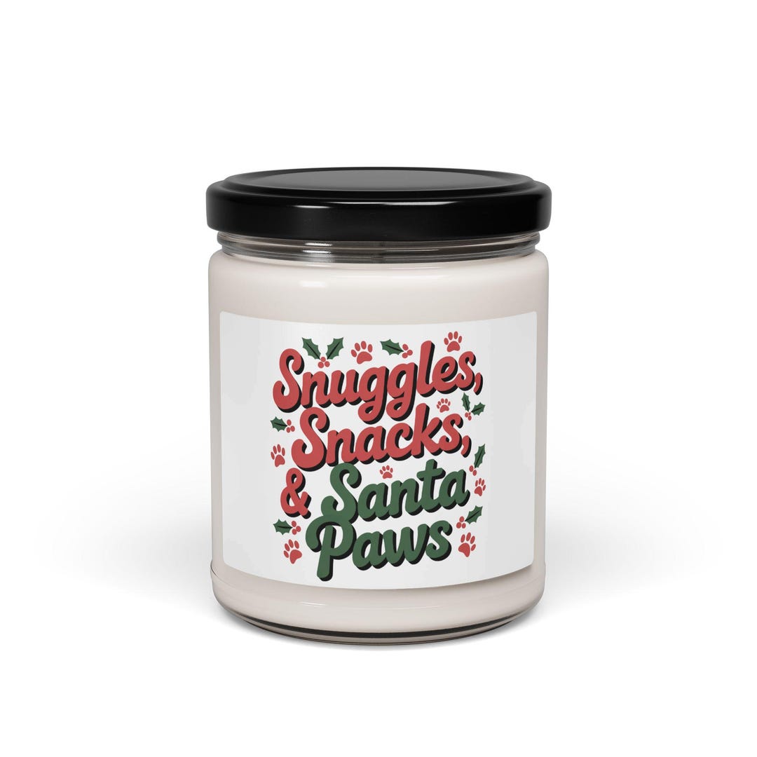 Snuggles Snacks Santa Paws Scented Candle, Perfect Christmas Gift ...