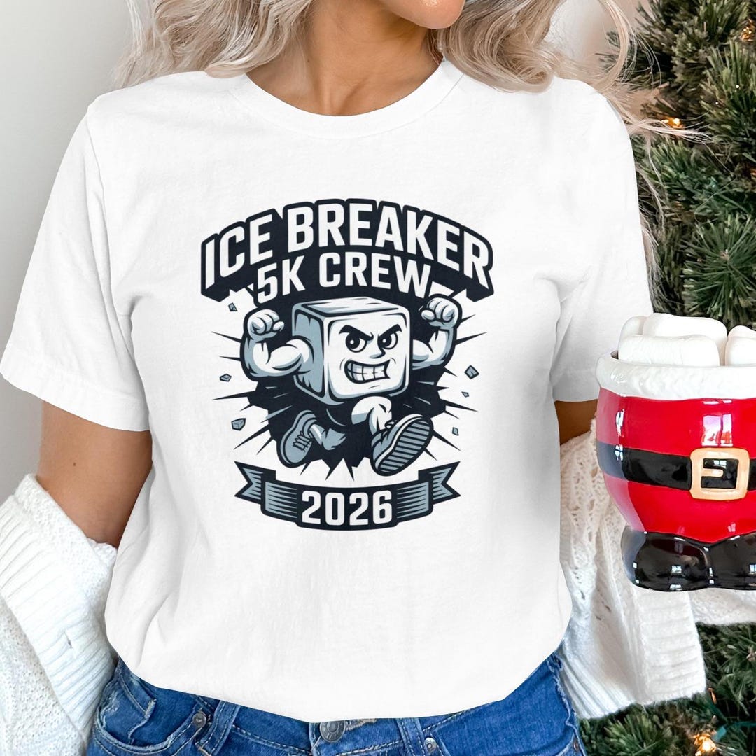 Ice Breaker 5K Crew, 2026 Design, Running Ice Cube, Sports Graphic ...
