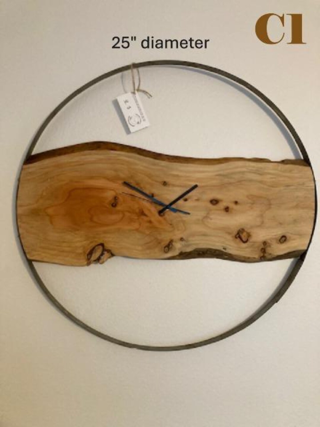 Live Edge Douglas Fir Wine Barrel Ring Clock, 25" and 26" Diameter - Etsy