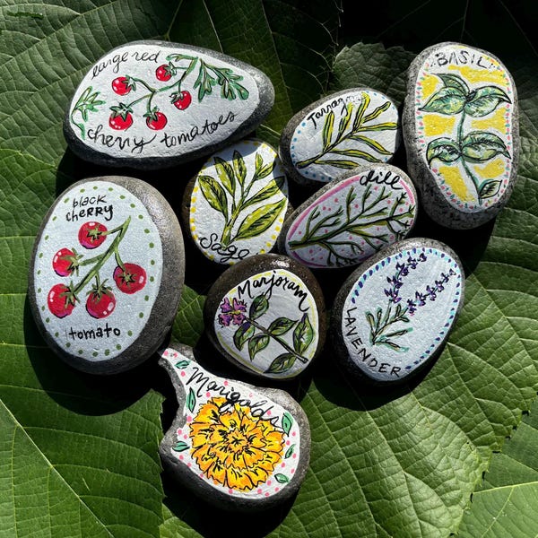 Handpainted Rocks - Etsy