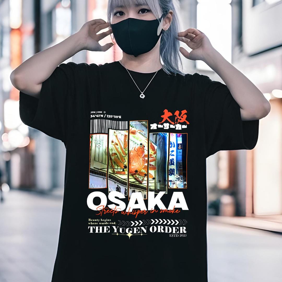 Osaka Japanese Graphic Tee the Yugen Order Oversized T-shirt Harajuku ...