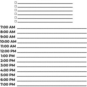 60-day Printable Daily Planner | Minimalist Digital Planner PDF | To-do ...