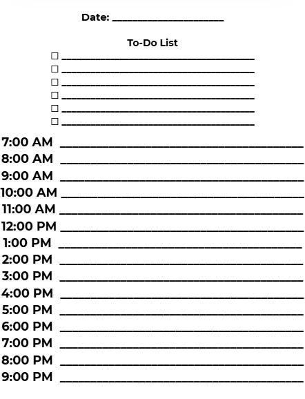 60-day Printable Daily Planner | Minimalist Digital Planner PDF | To-do ...