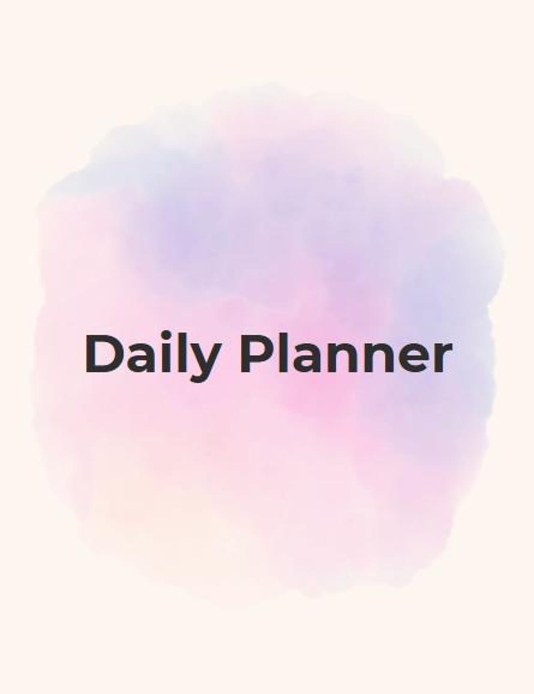 60-day Printable Daily Planner | Minimalist Digital Planner PDF | To-do ...