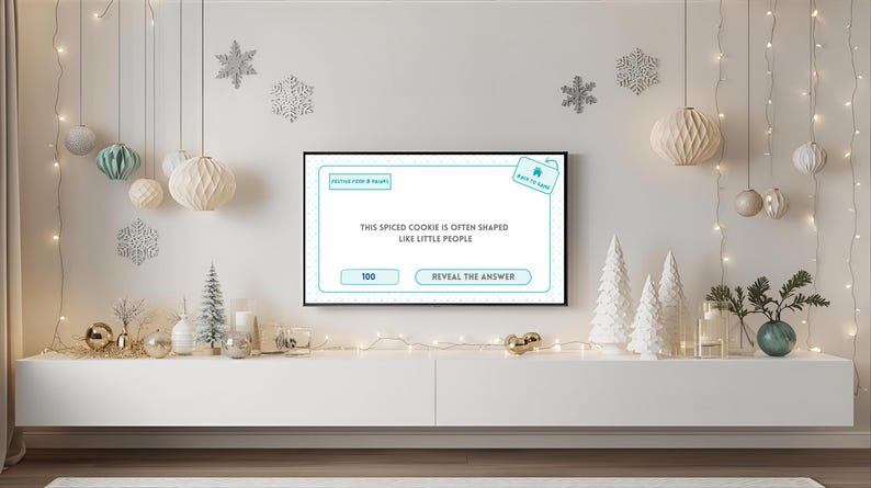 Friendsmas Christmas Jeopardy Party Game Winter Wonderland Theme for ...